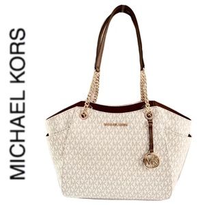 Michael Kors | Bags | Nwt Authentic Mk Monogram Chain Shoulder Bag ...